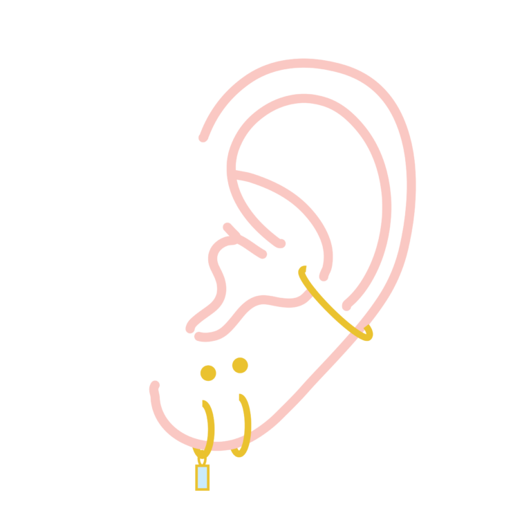 Stacked Lobe Piercings - Essential Beauty & Piercing